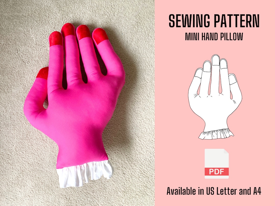 Pillow Sewing Pattern PDF - Hand Pillow - Throw Pillow Pattern ...