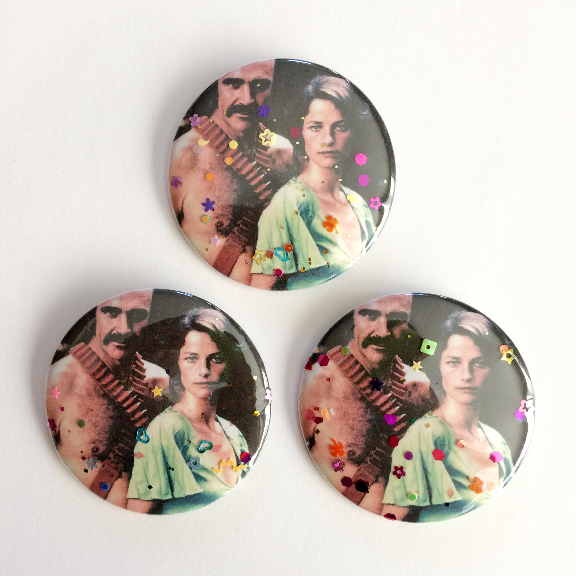 Zed and Consuella Zardoz Glitter Pin Handmade 2.25 - Etsy Finland