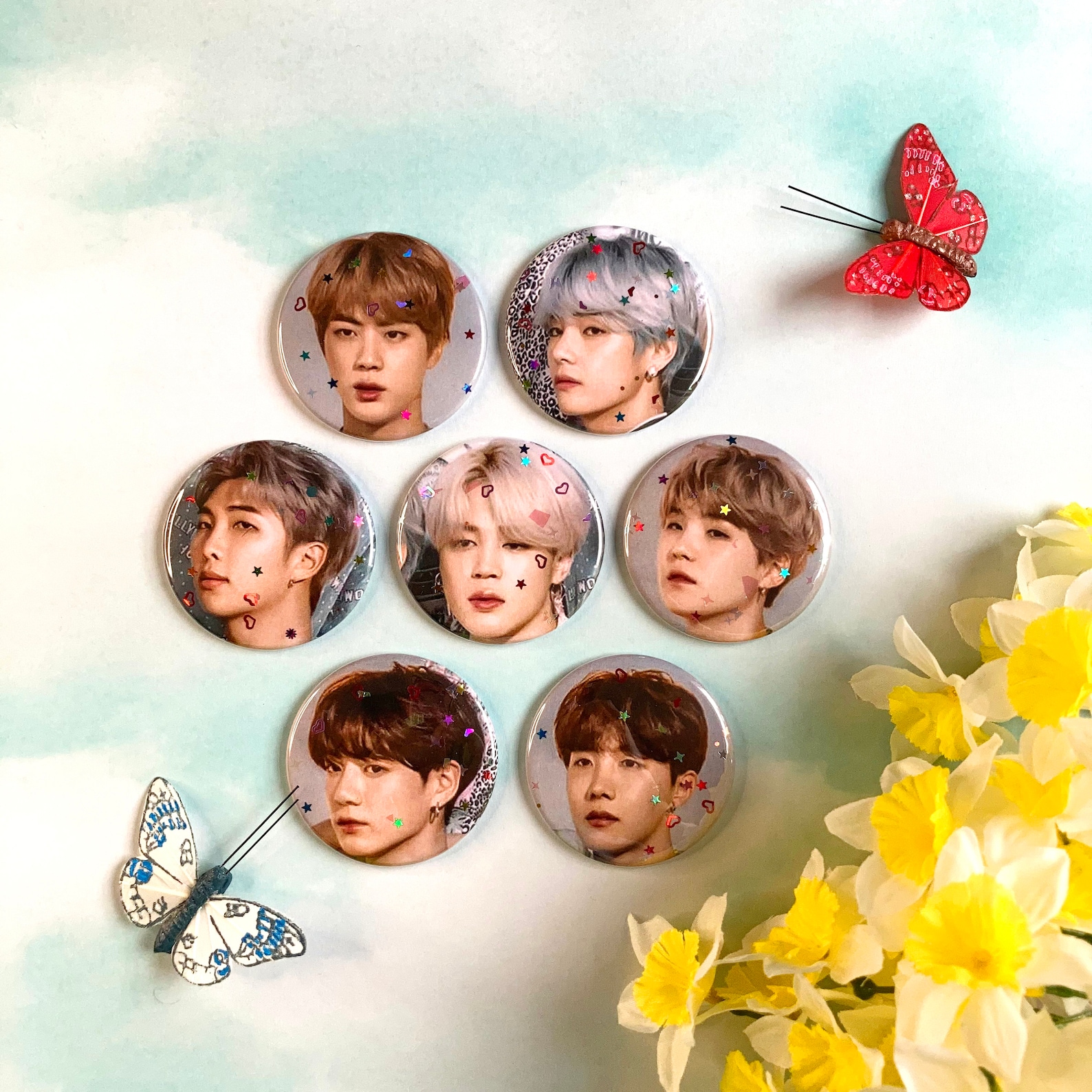 BTS Merch Kpop Magnets BTS Refrigerator Magnets 2.25 | Etsy