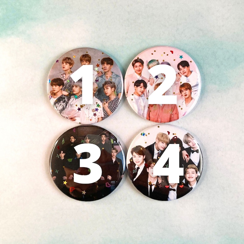 BTS Merch Kpop Pins - BTS Pins - Bangtan Boys Kpop Pinback Button Set ...