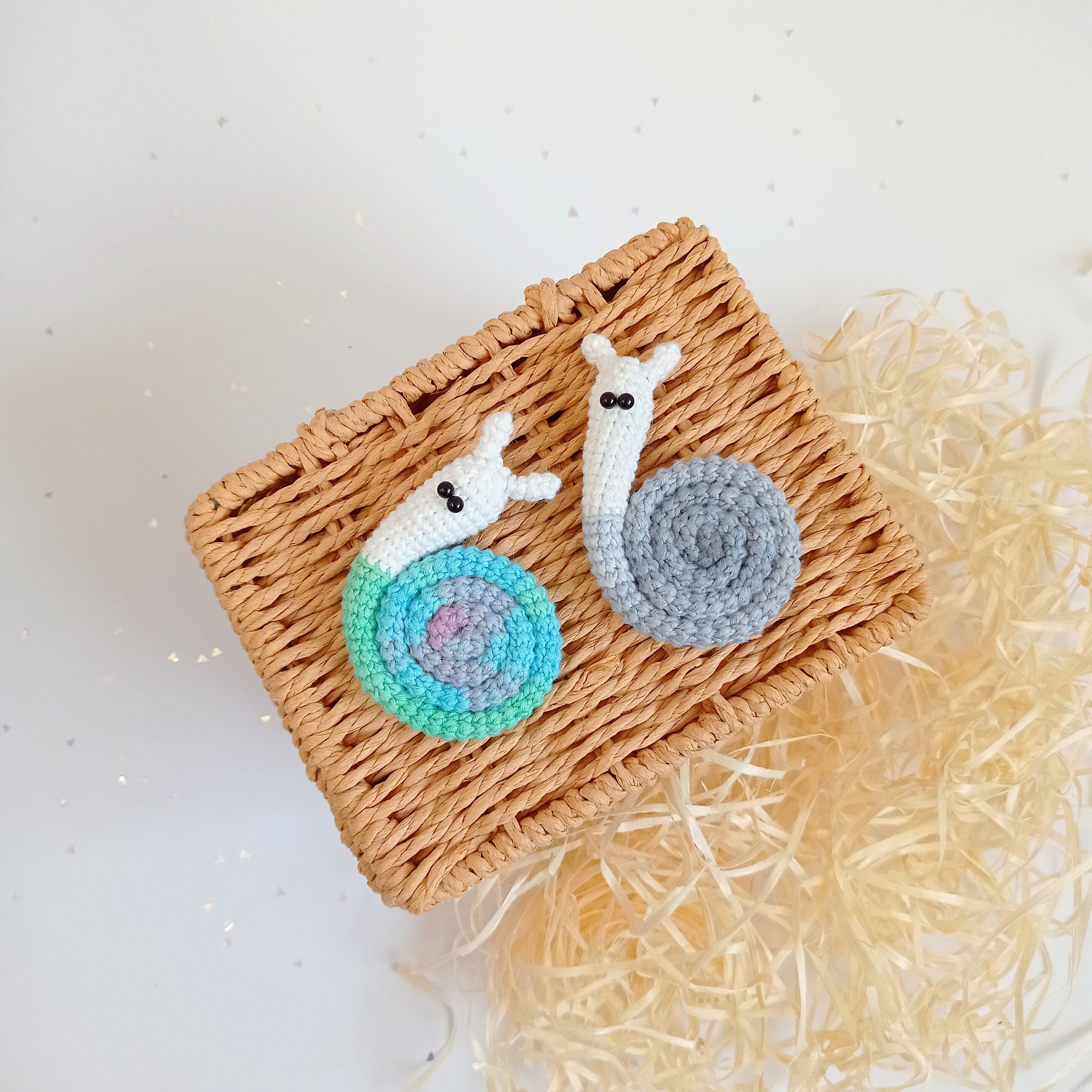 Crochet Pattern Keychain Snail Amigurumi Animal Key Holder | Etsy