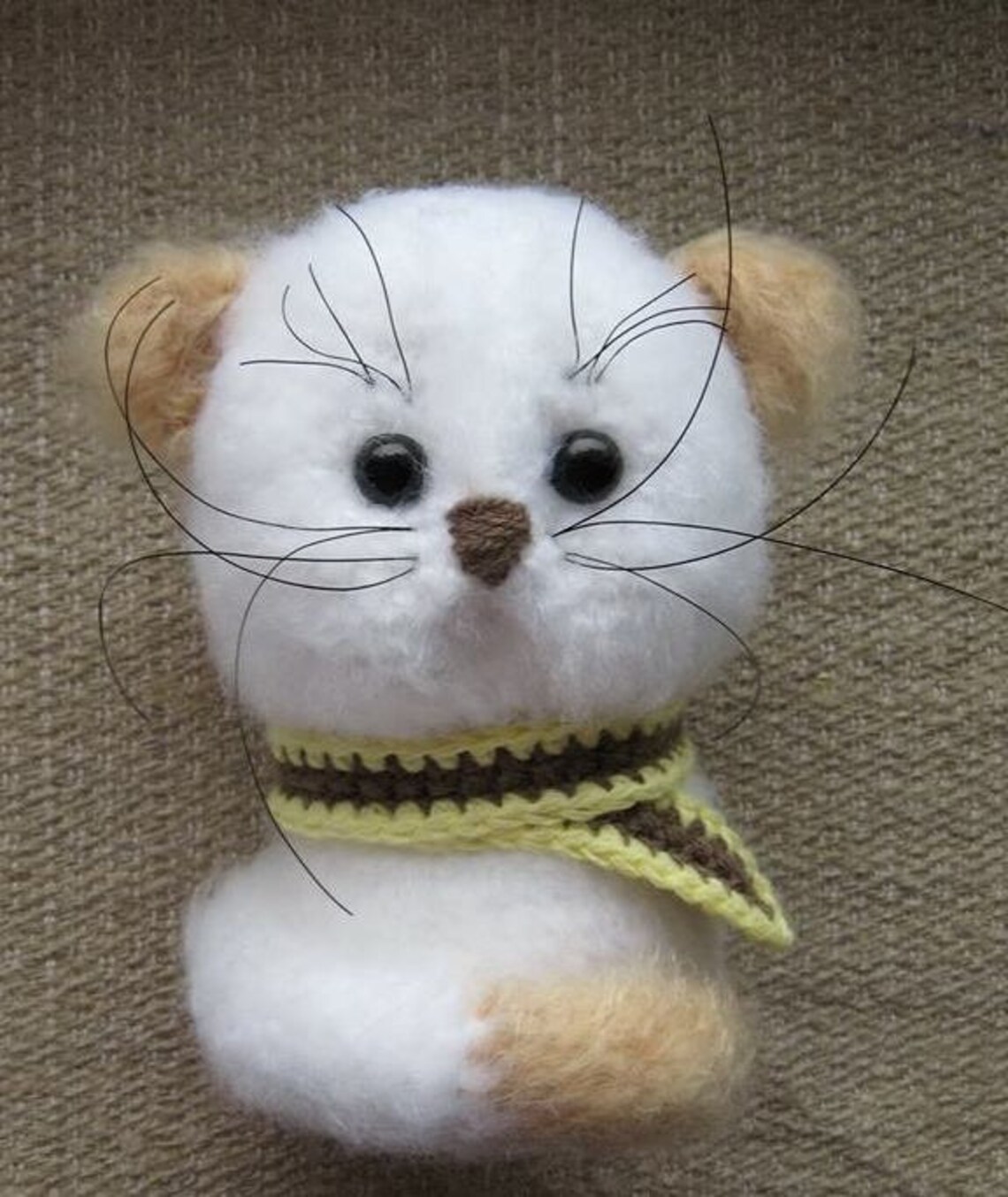 Crochet Pattern Toy Fluffy Cat Amigurumi English PDF Tutorial - Etsy