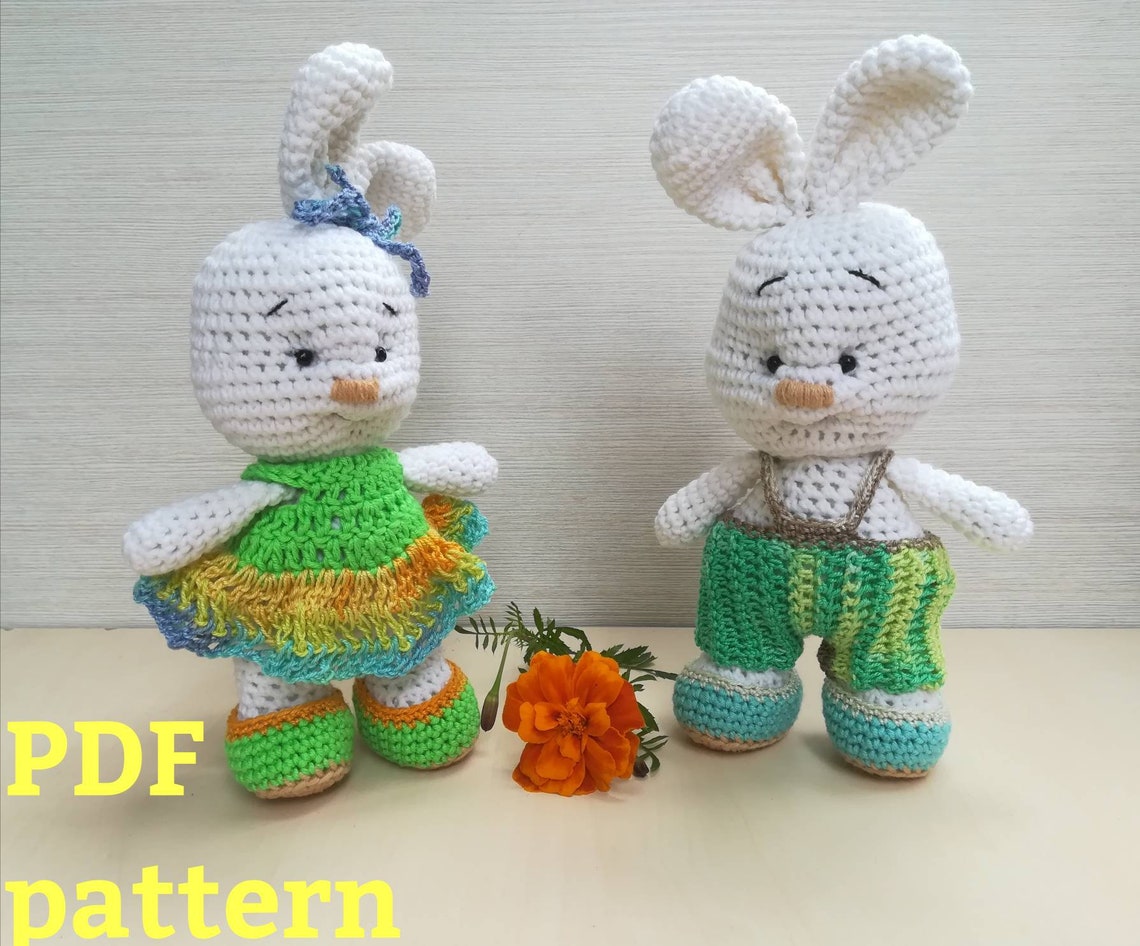 Crochet Toy Pattern Little Bunny PDF Instruction How to Do | Etsy