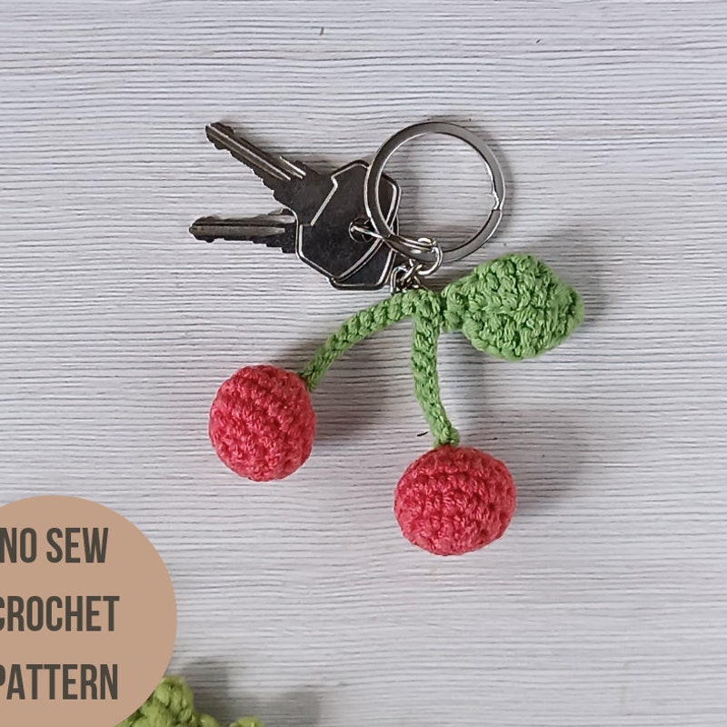 Cherry Keychain - Etsy