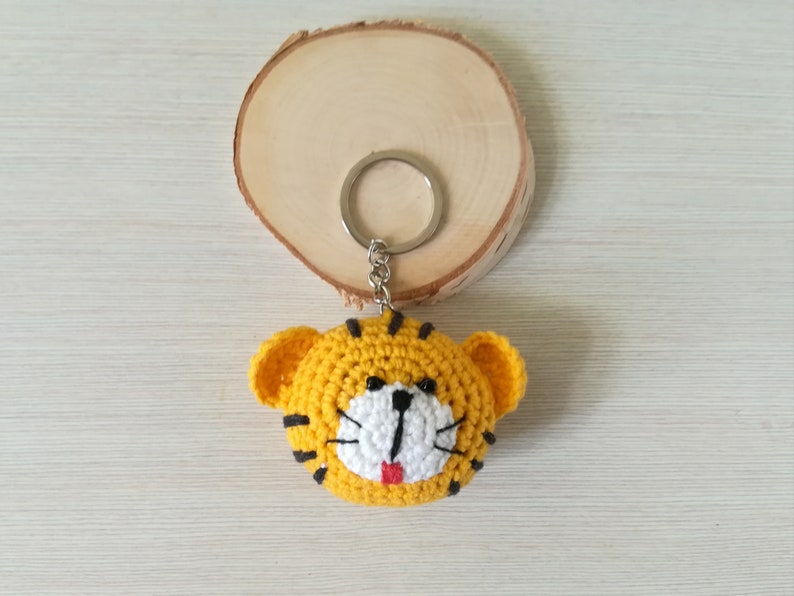 Crochet Pattern Keychain Tiger English PDF Instruction How to - Etsy