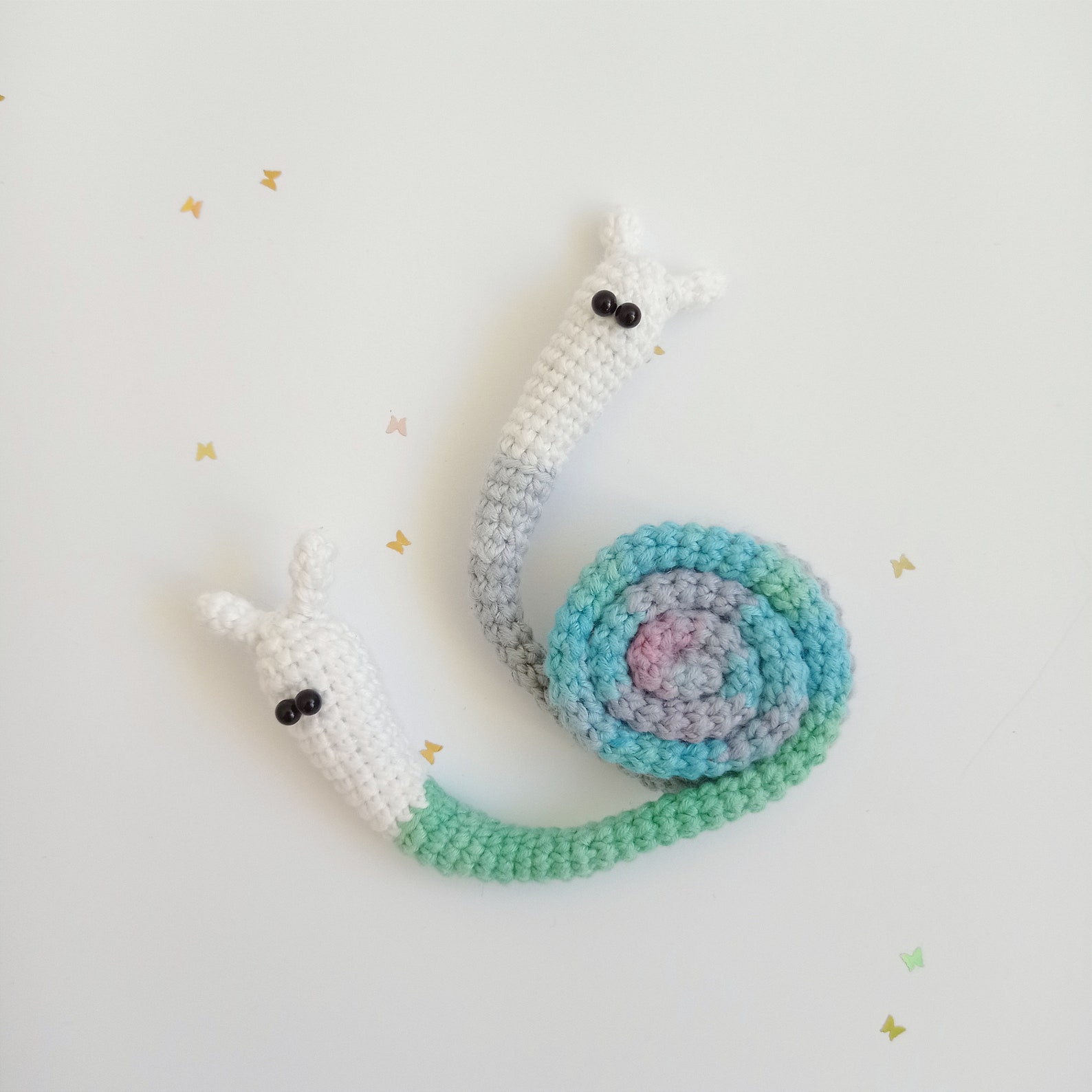 Crochet Pattern Keychain Snail Amigurumi Animal Key Holder | Etsy