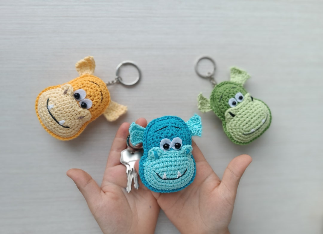 Crochet Dragon Keychains Pattern as Little Fun Gift, Easy Cute ...