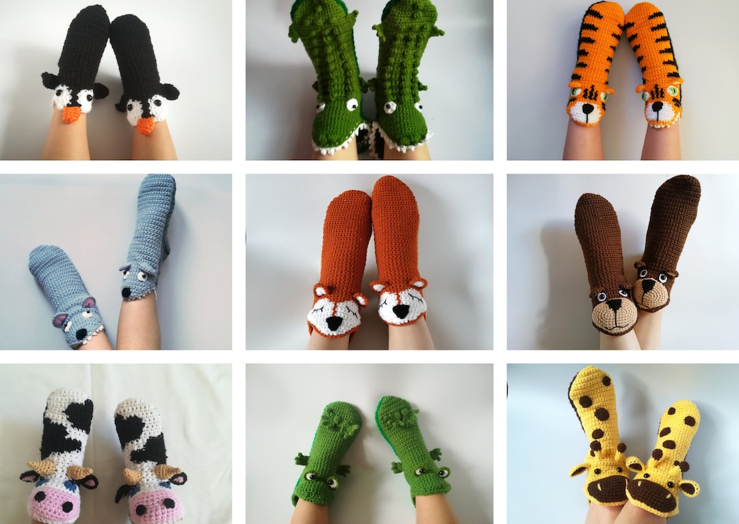 Animal Home Slippers as Fun Christmas Gifts, Socks Eating Your Feet as ...