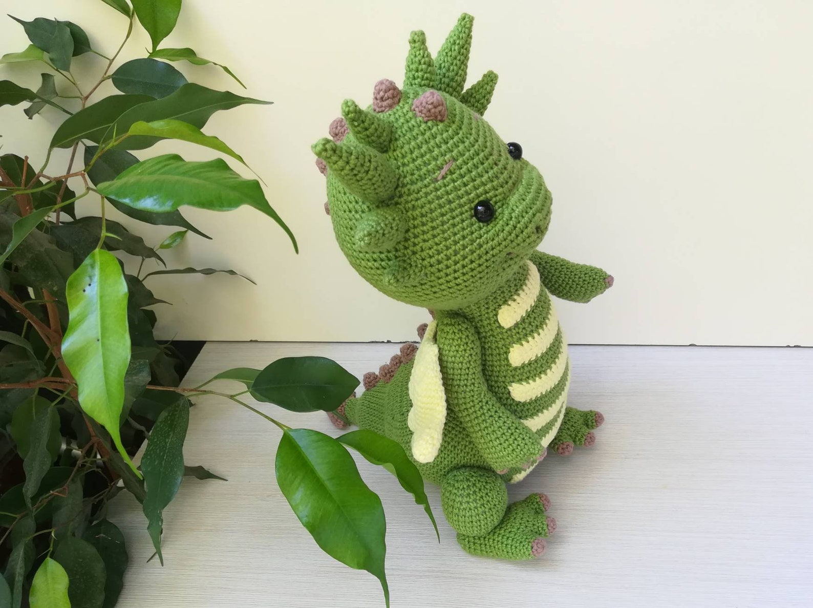 Crochet Pattern Dragon as Fantasy Toy, Amigurumi PDF Tutorial Fairy ...