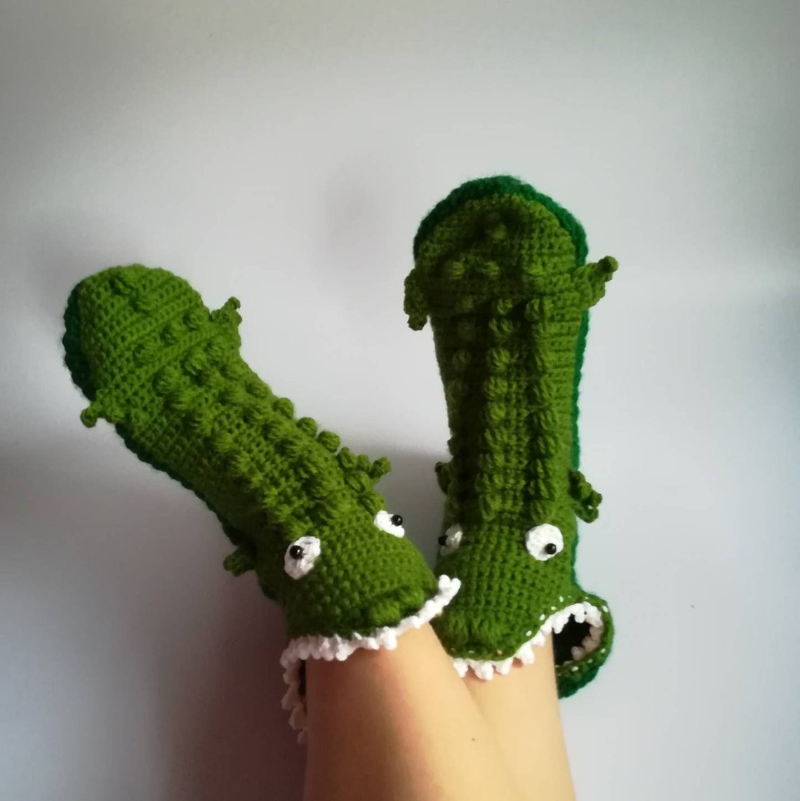 Crocodile Home Slippers as Gift for Kids, Alligator Socks Eating Your ...