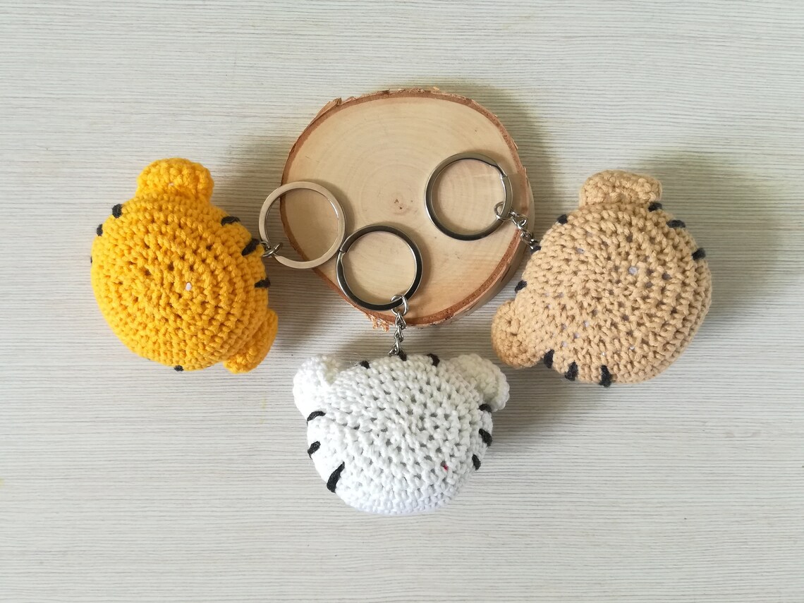 Crochet Pattern Keychain Tiger English PDF Instruction How to - Etsy