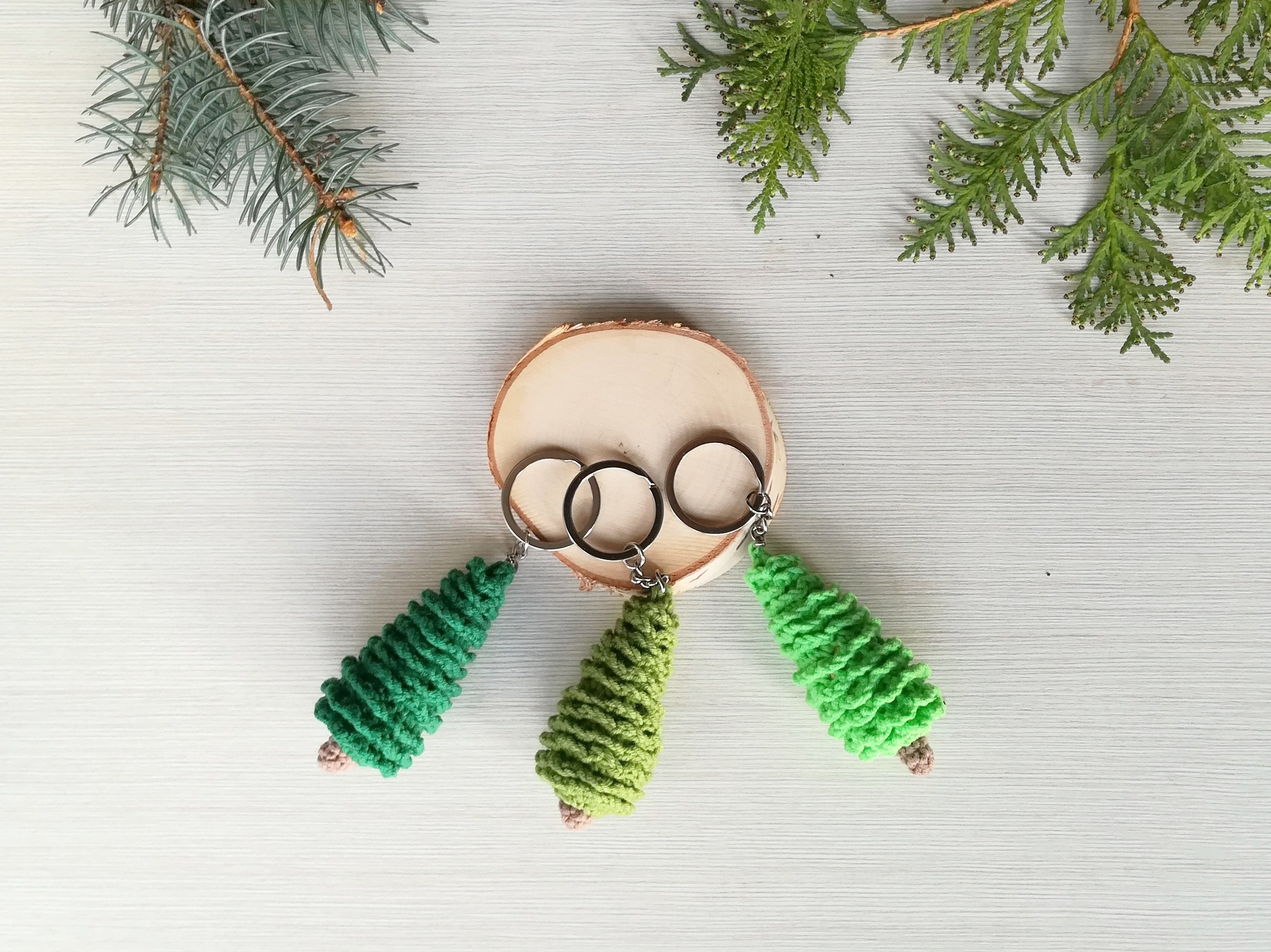 No Sew Crochet Pattern Keychain Christmas Tree English PDF - Etsy
