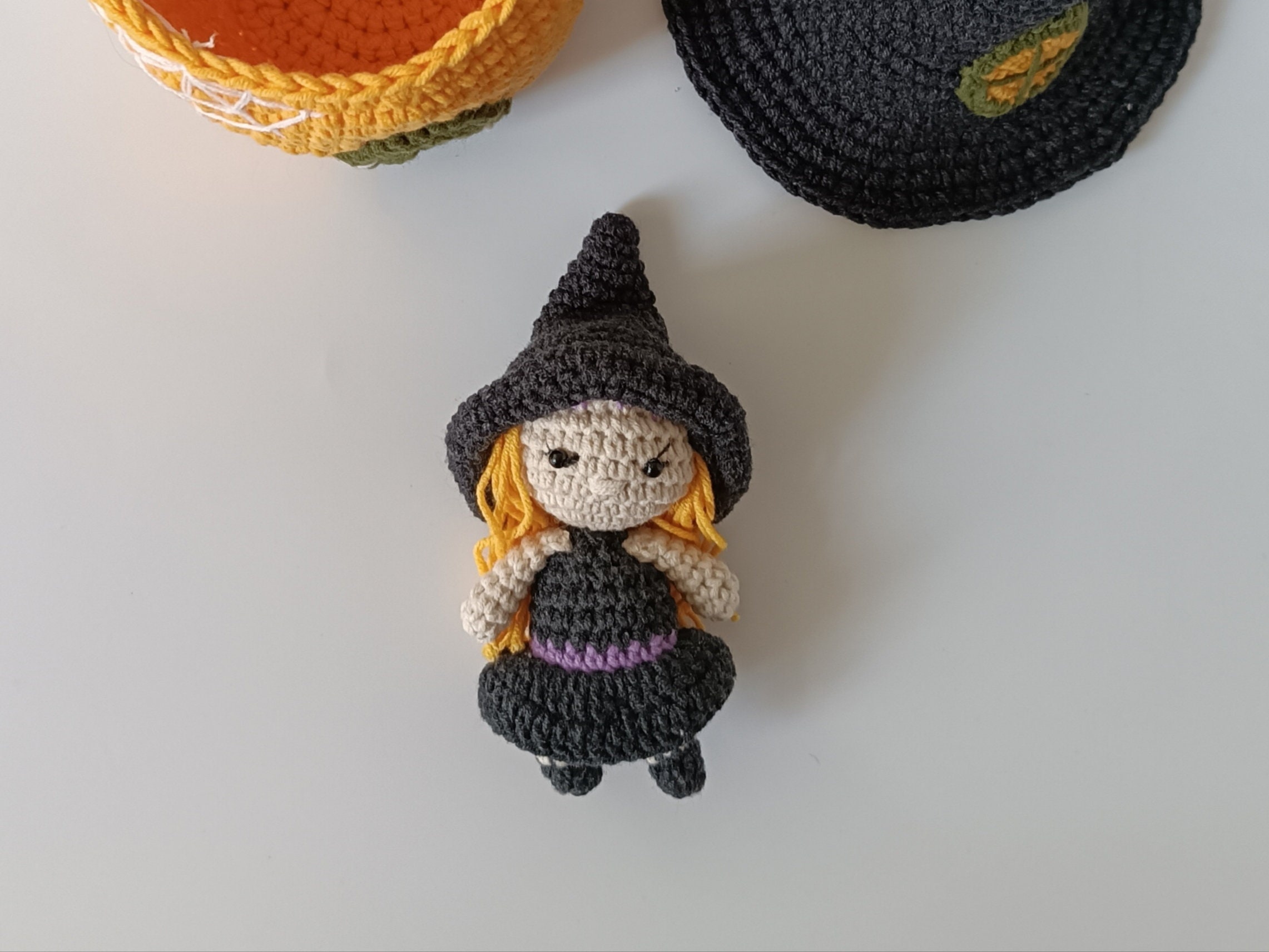 Witch Dolls For Halloween Halloween Ghost Crochet U2013 Fall Decor ...