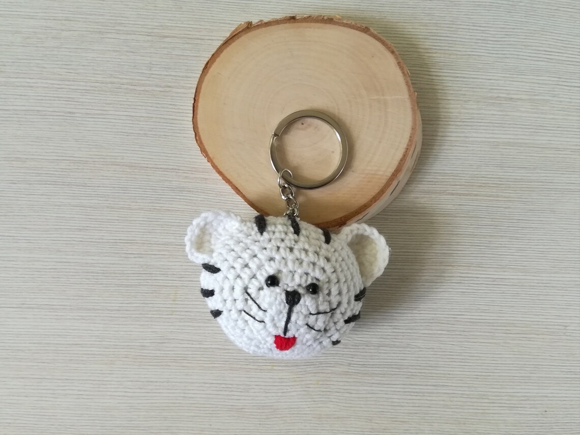 Crochet Pattern Keychain Tiger English PDF Instruction How to - Etsy