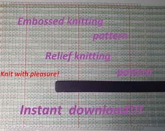 Instant Download Knitting Pattern - Printable Color Chart for an Easier ...