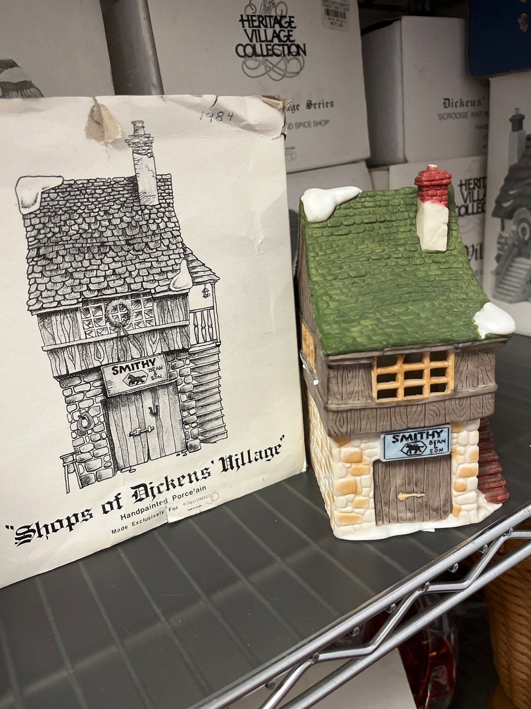 Dept 56 Dickens Building 1984 Smity Bean & Son - Etsy