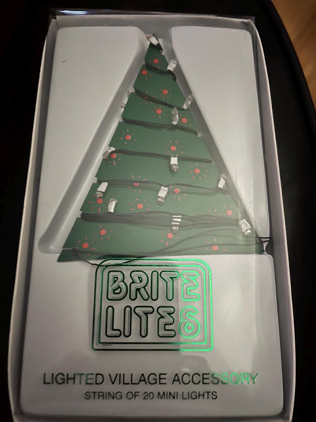 Brite Lites String of 20 Mini Lights Village Accesory. Battery Operated ...