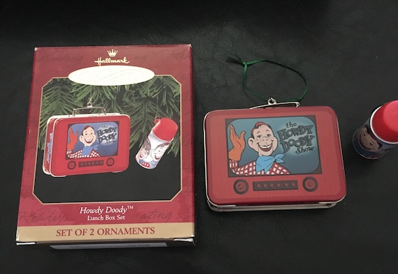 Hallmark Howdy Doody Lunch Box Set of Two Oranments. | Etsy