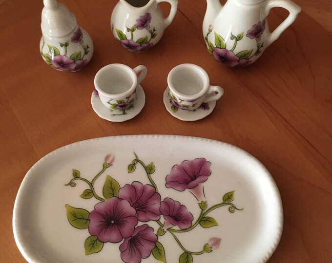 Royal Norfolk Miniature Tea Set - Etsy