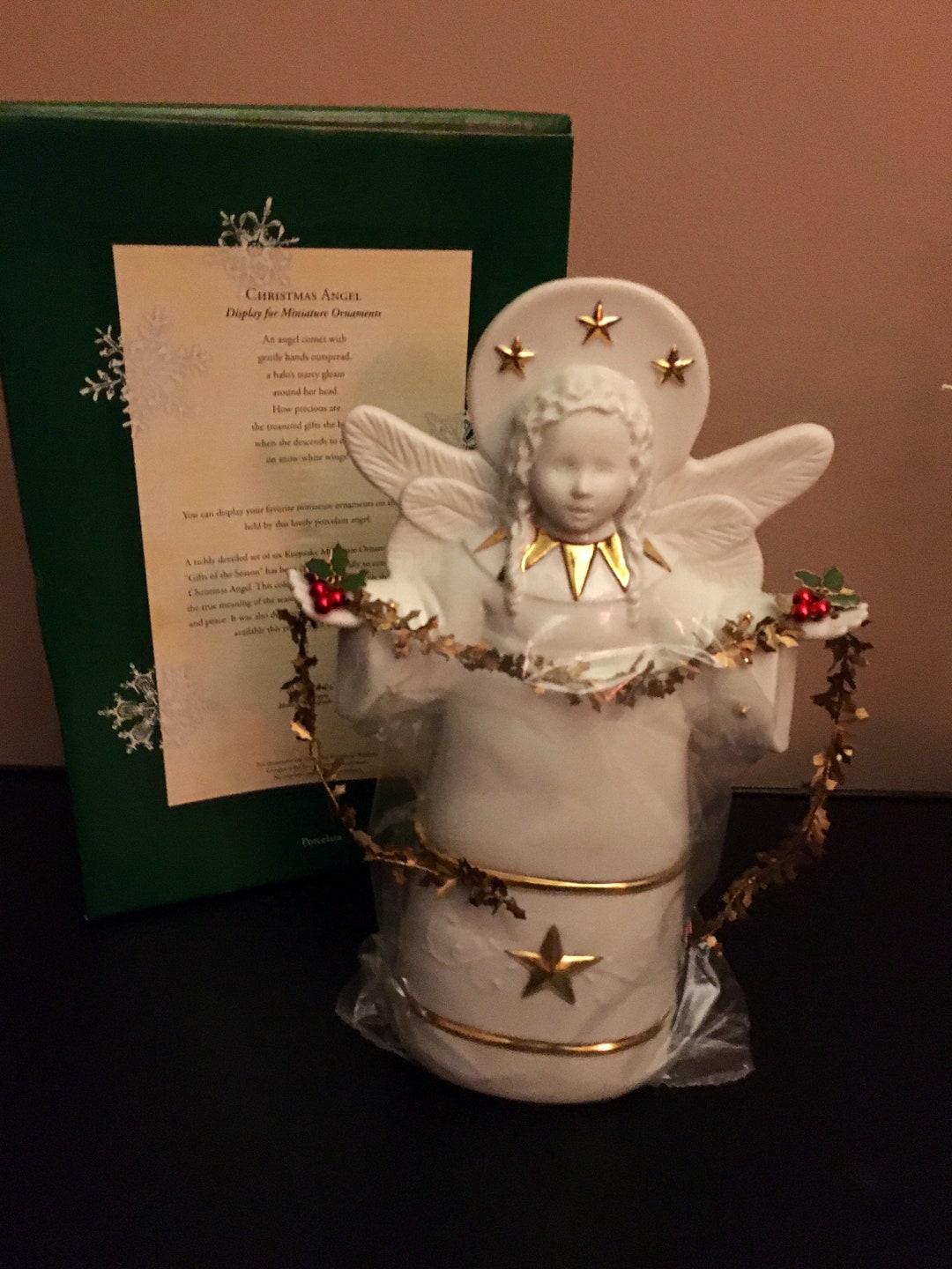 Christmas Angel Hallmark Display Miniature Ornaments. - Etsy