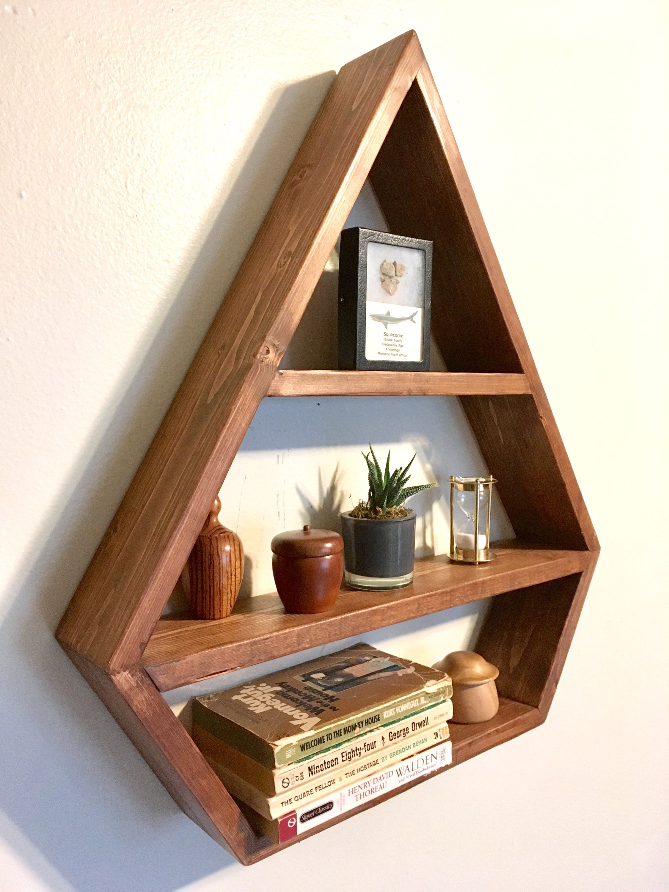 Two Tiered Diamond Display Shelf - Etsy