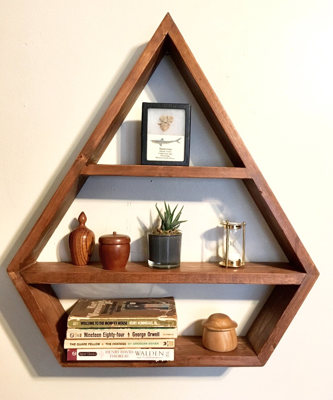 Two Tiered Diamond Display Shelf - Etsy