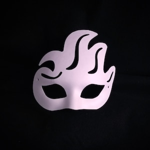 DIY Paper Pulp Half Mask With Flame, Craft Supplies Mask, Blank ...