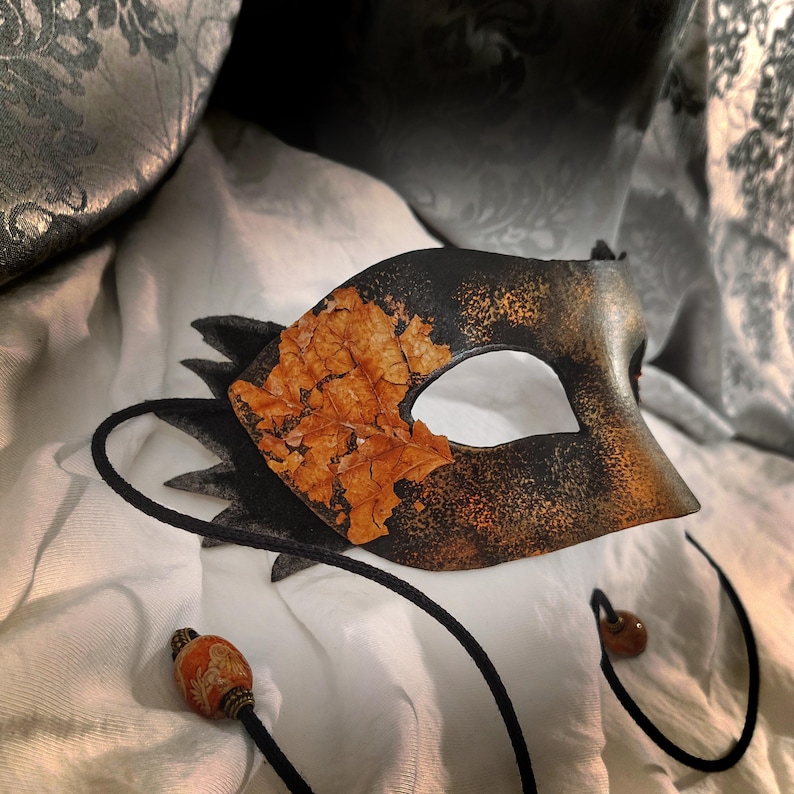 Autumn Forest Masquerade Mask – Woodland Cosplay, Fall Deity Costume ...