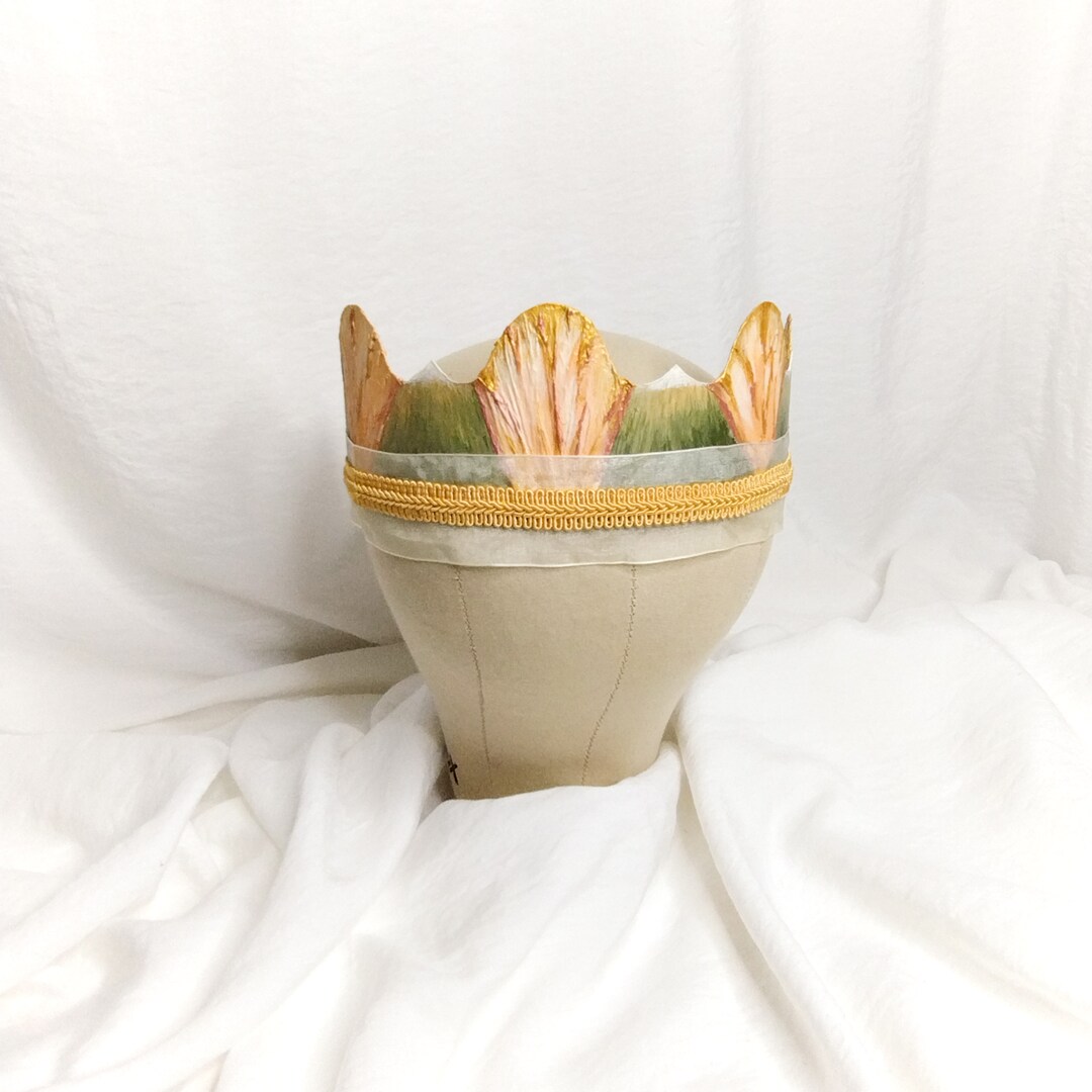 Gold and Green Vegan Seashell Fairy Crown, Renaissance Mermaid Crown - Etsy