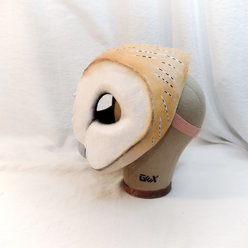Realistic Barn Owl Paper Mache Mask Adult Sized - Etsy