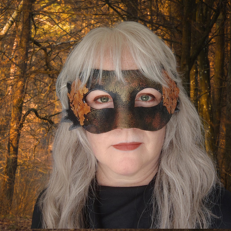 Autumn Forest Masquerade Mask – Woodland Cosplay, Fall Deity Costume ...