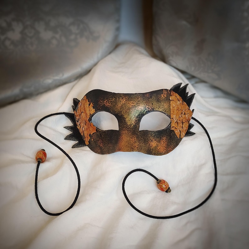 Autumn Forest Masquerade Mask – Woodland Cosplay, Fall Deity Costume ...