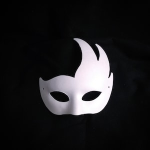DIY Paper Pulp Half Mask With Flame, Craft Supplies Mask, Blank ...