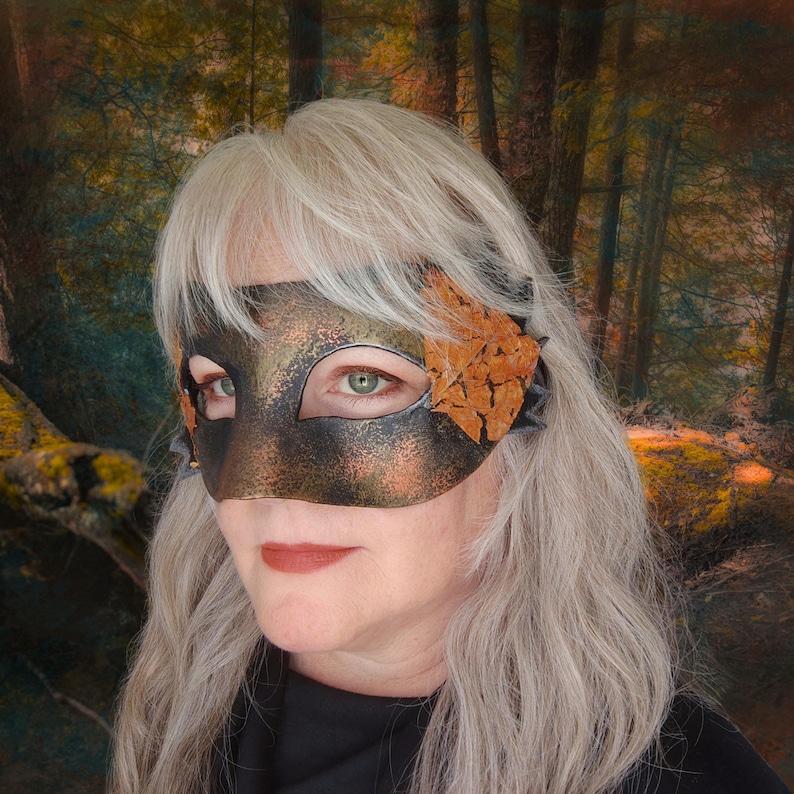 Autumn Forest Masquerade Mask – Woodland Cosplay, Fall Deity Costume ...