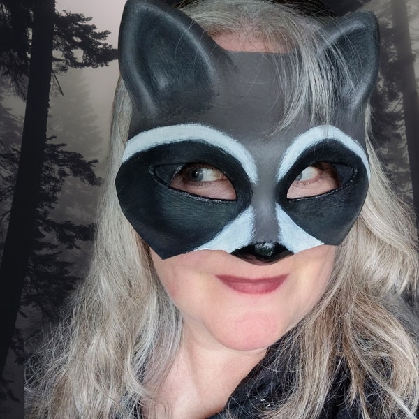 Raccoon Mask - Etsy