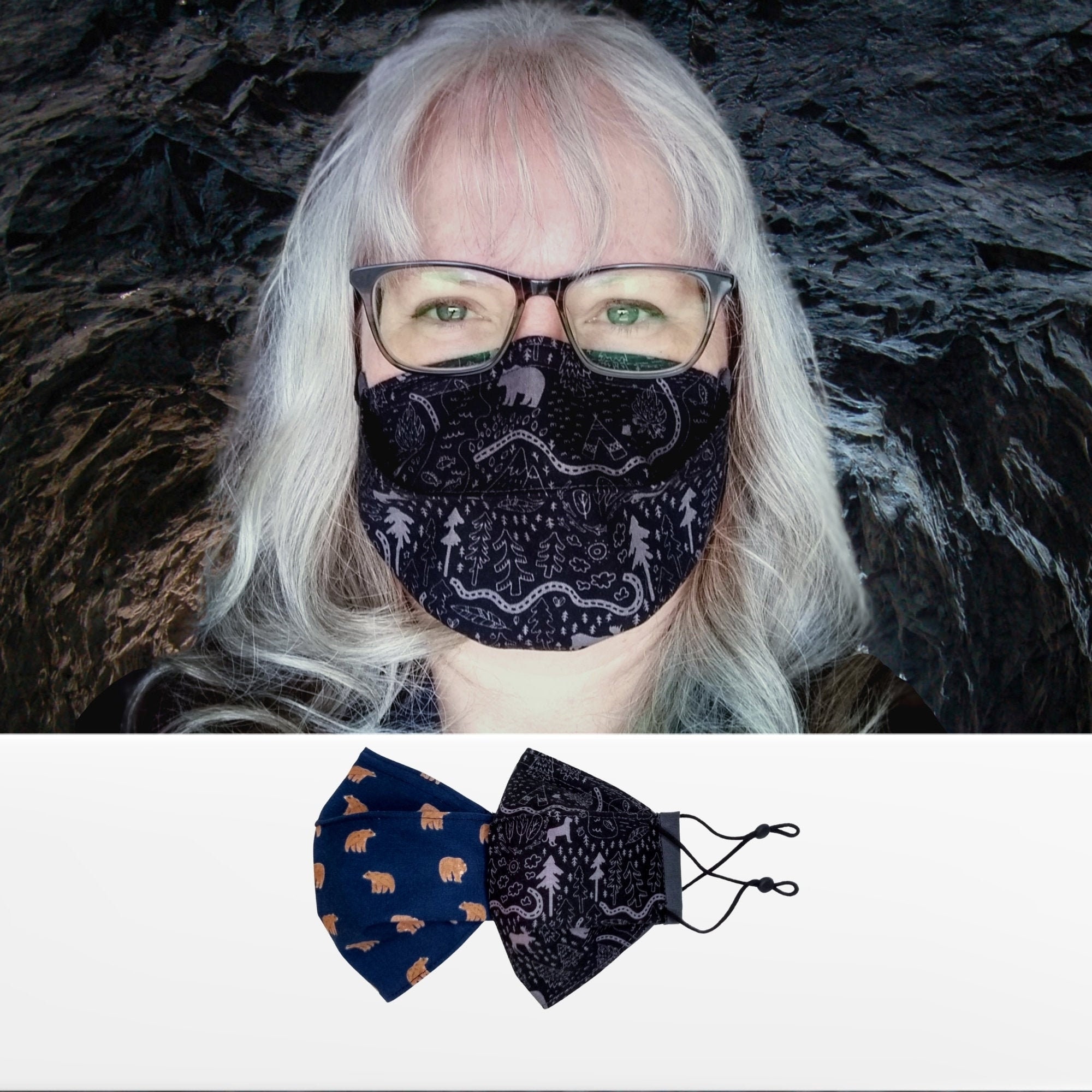 Bear Face Mask Bear Mask for Kids Brown Bear Mask 3D Mask | Etsy