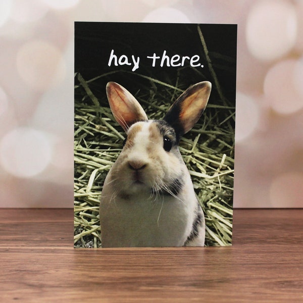 Bunny Pun Card - Etsy