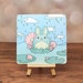 Rainy Day Cardstock Print | 5x5 | Rabbit Illustration, Unique Animal ...