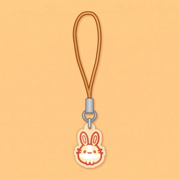 Rabbit Phone Charm - Etsy