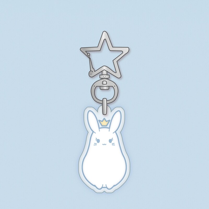 Fluffy Bunny Keychains - Etsy