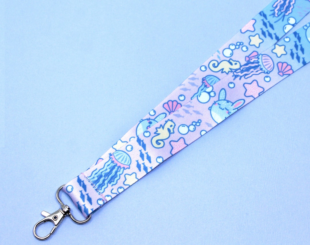 Cute Fish Lanyard 36 Nautical Key Holder, Kawaii ID Badge Holder, Fairy ...
