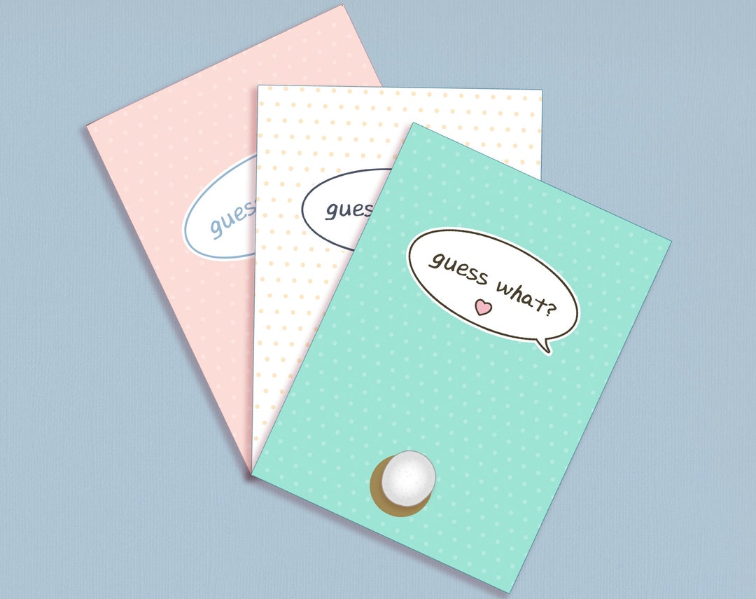 Guess What? Greeting Card & Envelope | A6: Measures 4.1” X 5.8 ...