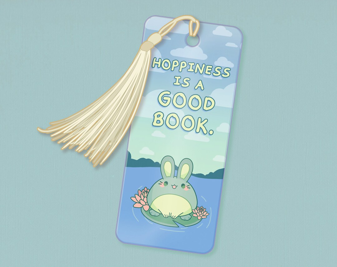 Frog Bunny Paper Bookmark With Tassel | Bookish Accessories, Librarian ...
