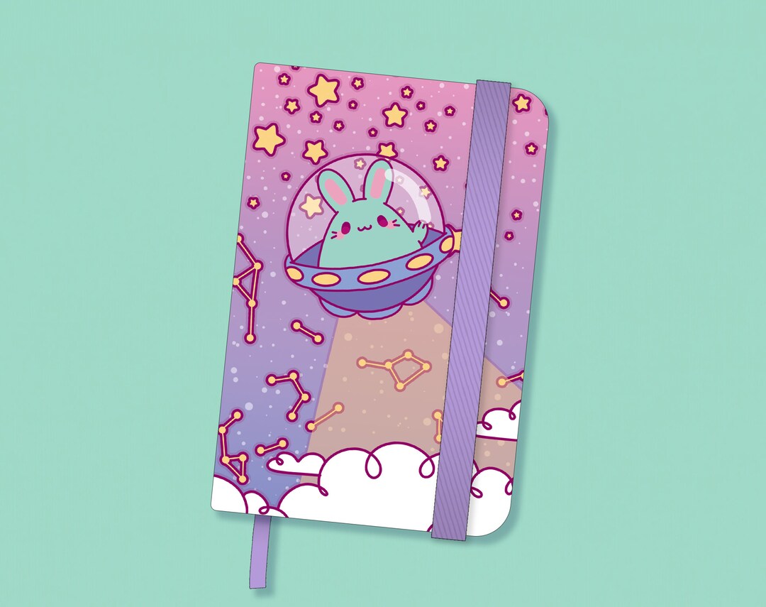 Hardback Alien Journal | Kawaii Hardcover Cryptid Notebook, Creepy Cute ...