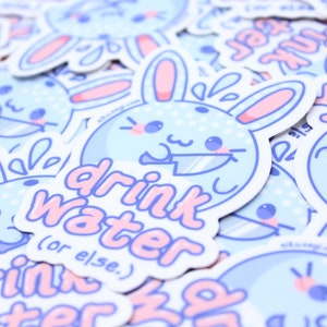 Stay Hydrated Sticker | 3" | Waterproof & Weatherproof | Cute Vinyl ...