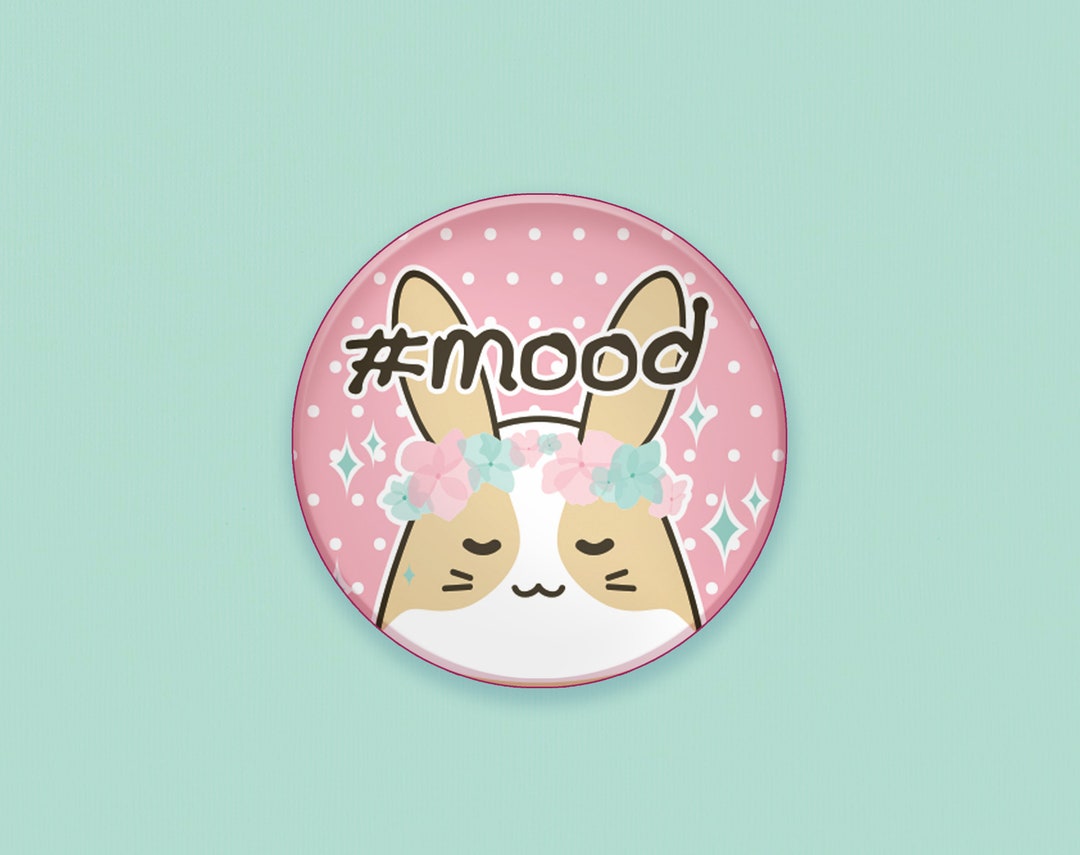 Uwu Pin | 1.25" | Kawaii Button Badge, Animal Brooch, Boho Chic, Ita ...