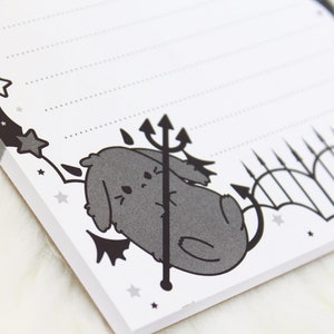 Devil Bunny Overlord Notepad Creepy Cute Office Supplies, Spooky Desk ...