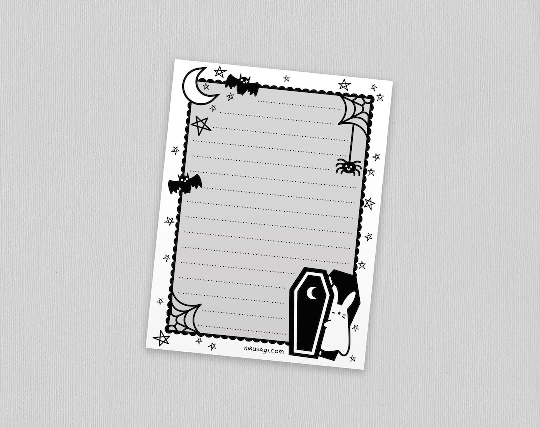 Spooky Halloween Notepad | Creepy Cute Office Supplies, Desk ...