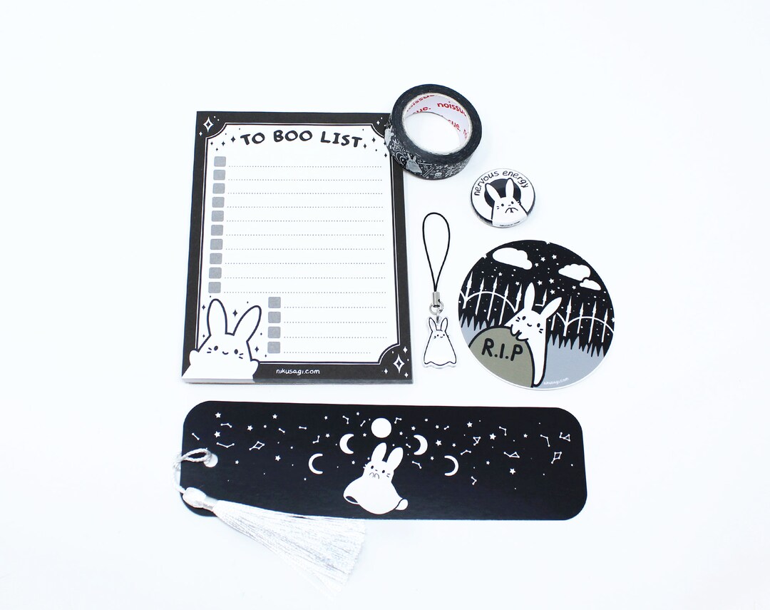 Halloween Grab Bag | Creepy Cute Stationery Set, Spooky Gift Bundle ...