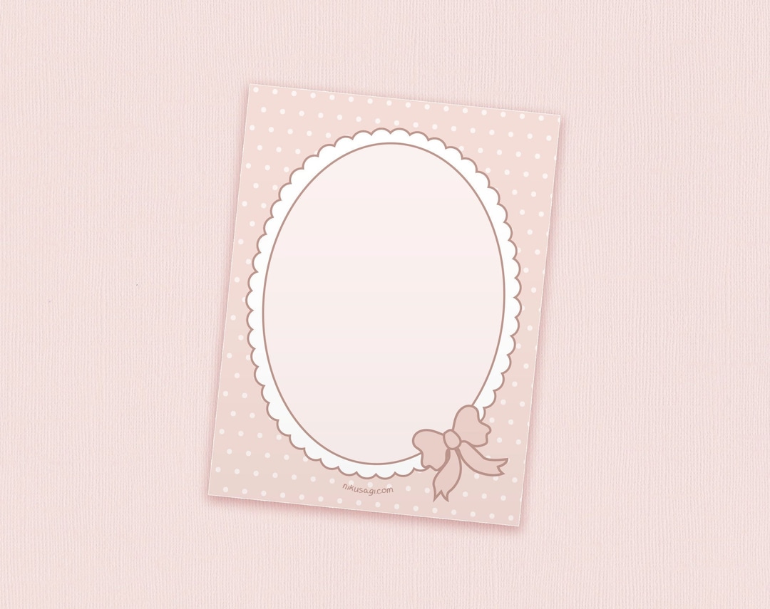 Kawaii Memo Pad | 4” X 5.5” | Cute Stationery, Aesthetic Note Pad, Pink ...